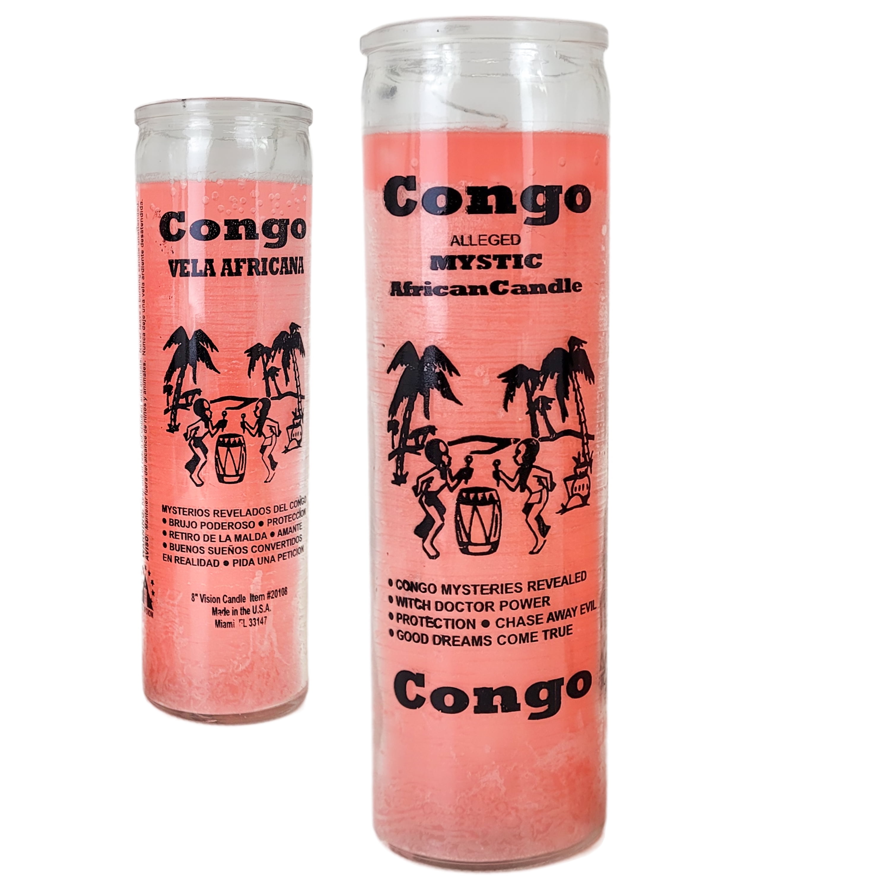 7 Day Candle Congo - Alleged Mystic African Candle Vela Africana Pink ...