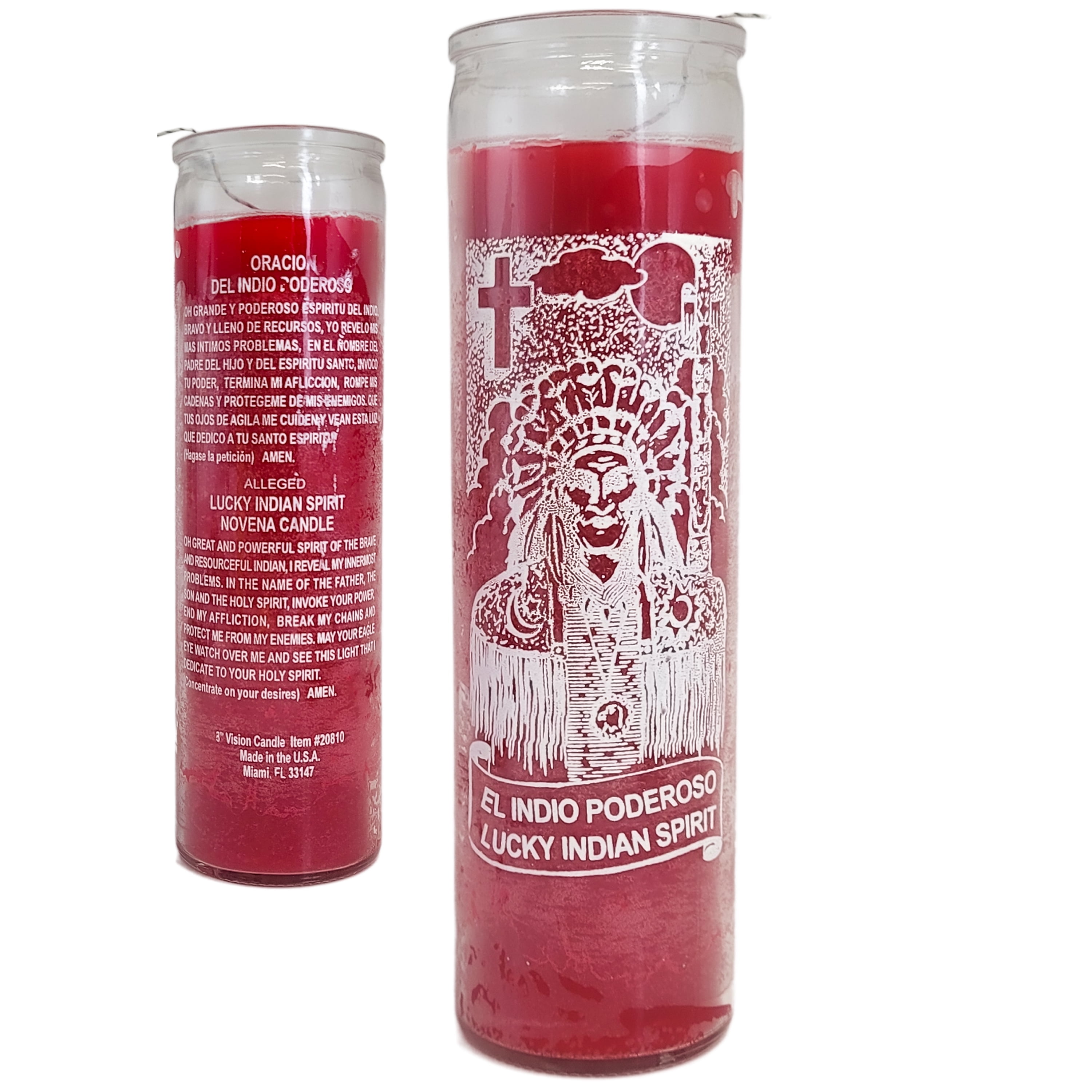 7 Day Candle Indian Spirit - Alleged Lucky Indian Spirit El Indio ...