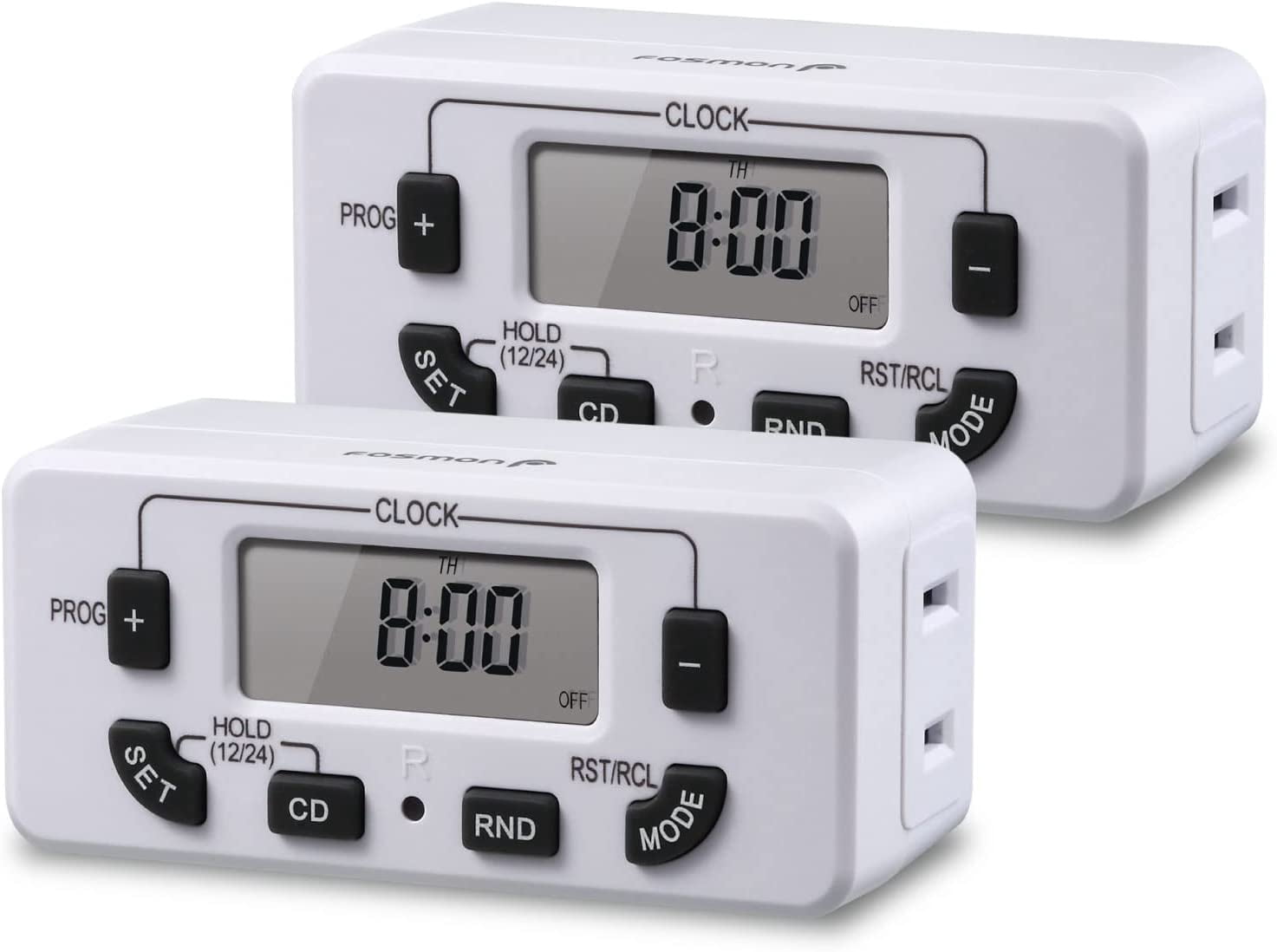 7 Day Digital Timers for Electrical Outlets, Indoor Plug-in Light ...