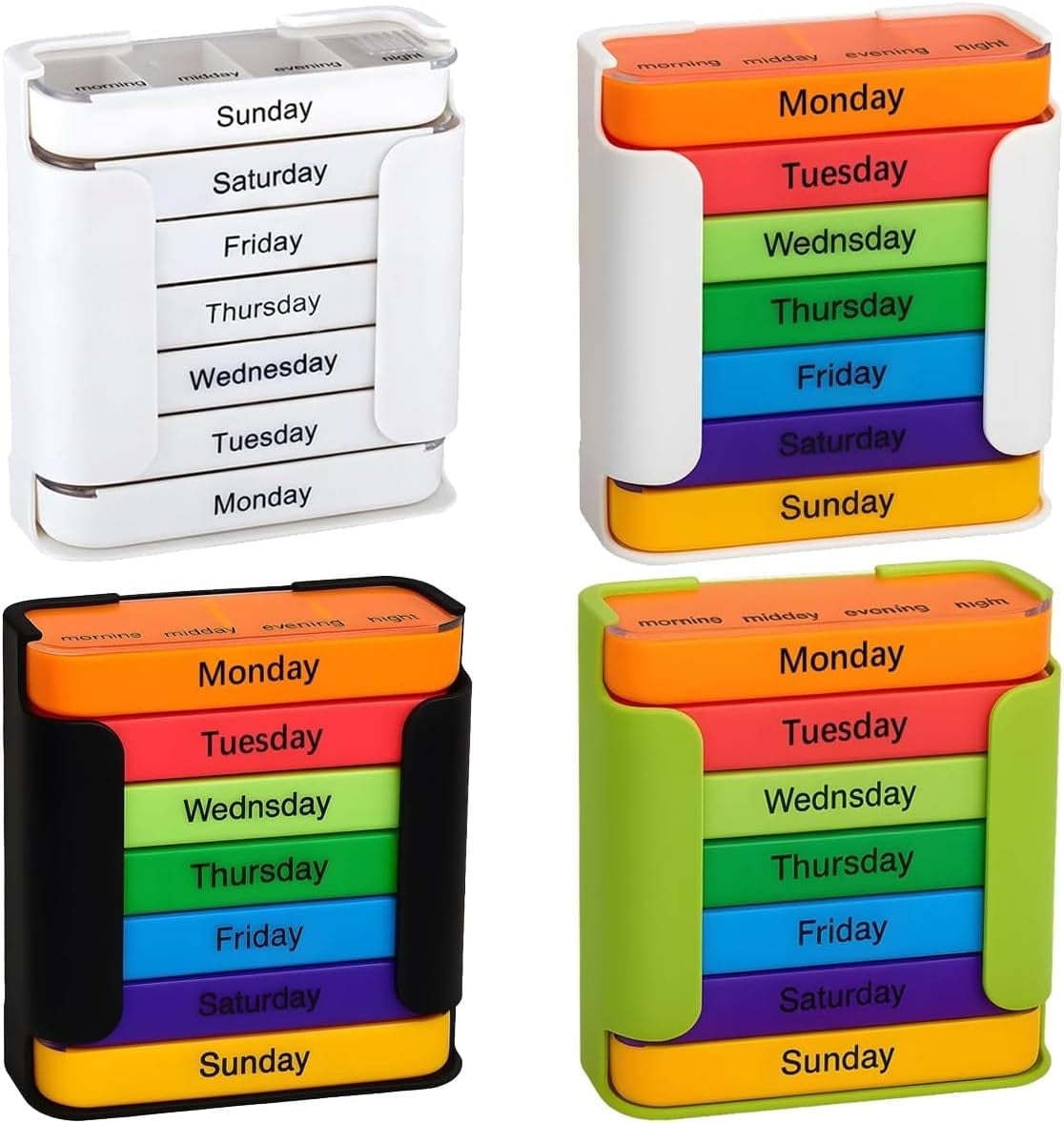 7-Day Medication Organizer for Effortless Health Management, Portable ...