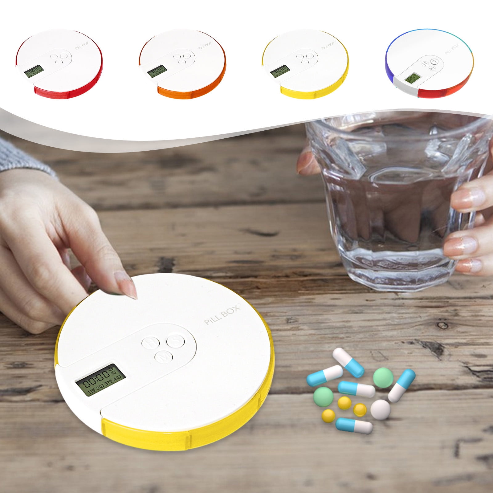 7-Day Medication Organizer, Electronic Reminder, Weekly Digital Box ...