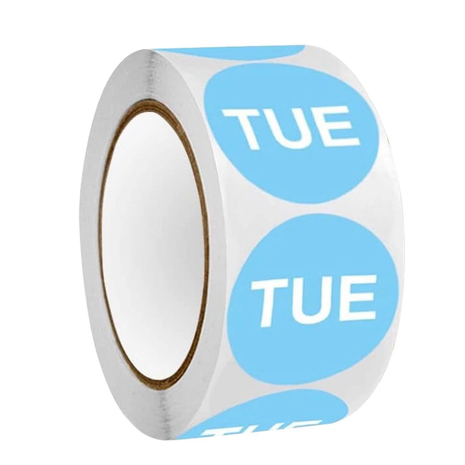 7 Day Of The Week Sticker 1 Inch Round Day Dot Rotation Labels Date ...