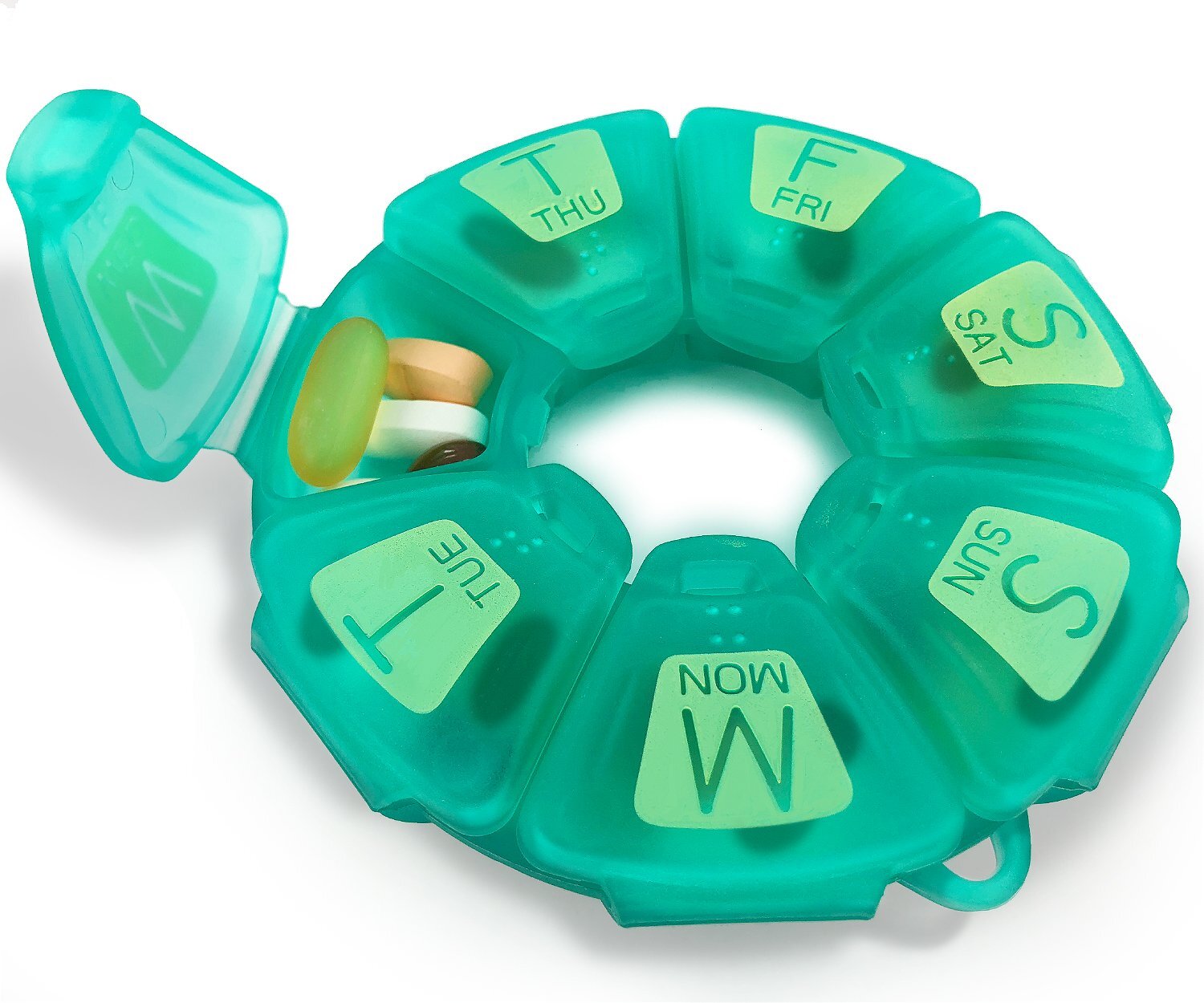 28 Grid Medicine Box with Pill Divider Tool Weekly Pill Storage ...