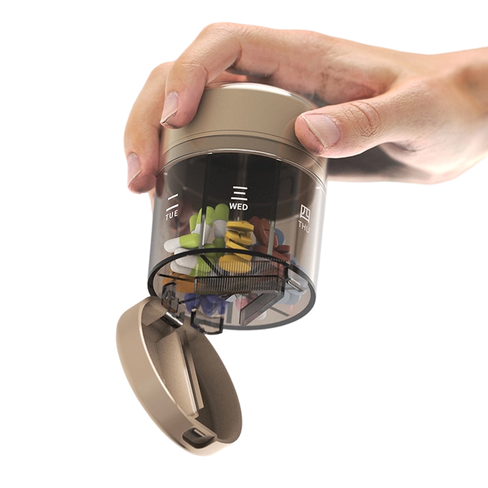 7 Day Pills Box with Individual Compartments for Each Day Ensuring ...