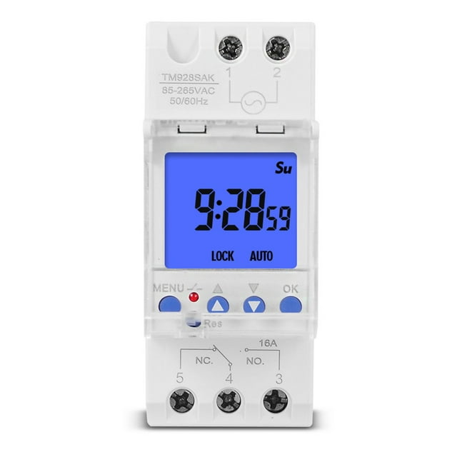 7 Day Programmable Digital Timer Switch with Backlit LCD Display for ...