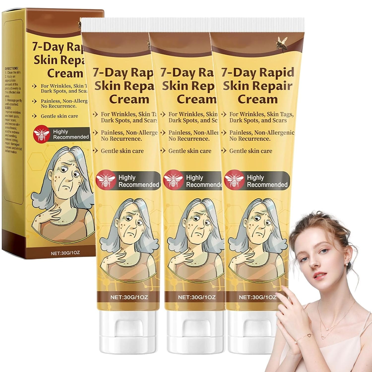 7-Day Rapid Skin Cream,Intense Skin Cream,All-in-one skin care cream ...