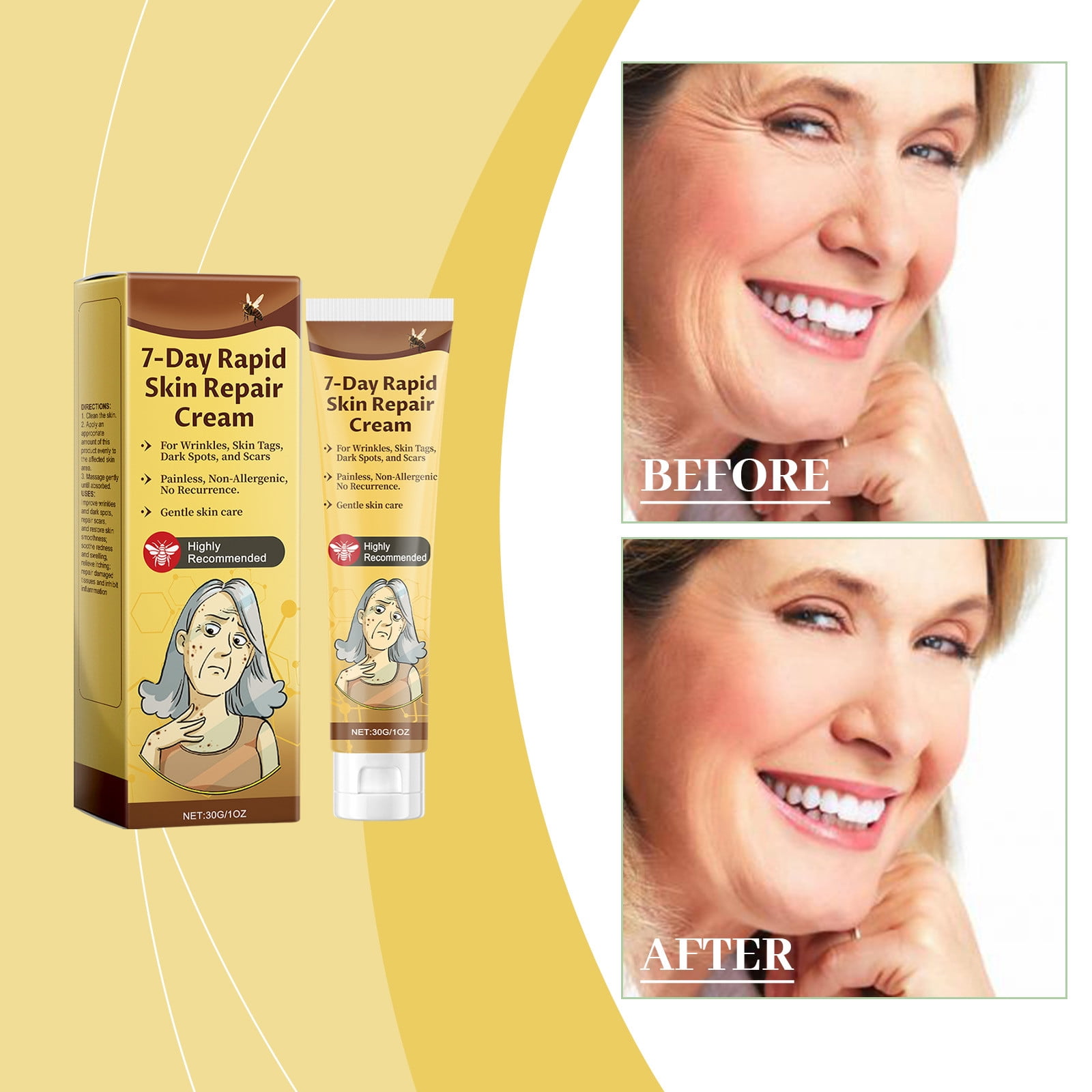 7-Day Rapid Skin Repair Cream, Intense Skin Cream, Firming and ...