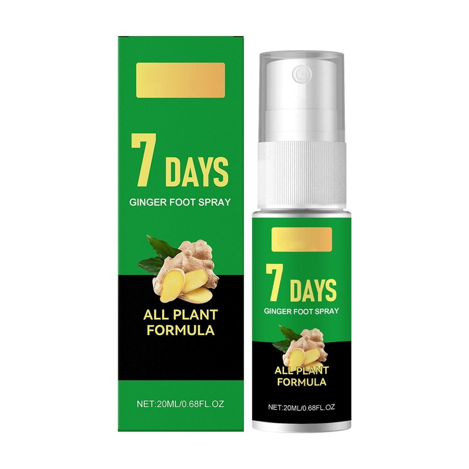 7 Days Ginger Foot Spray - Odor Control & Callus Care, Natural Ginger ...