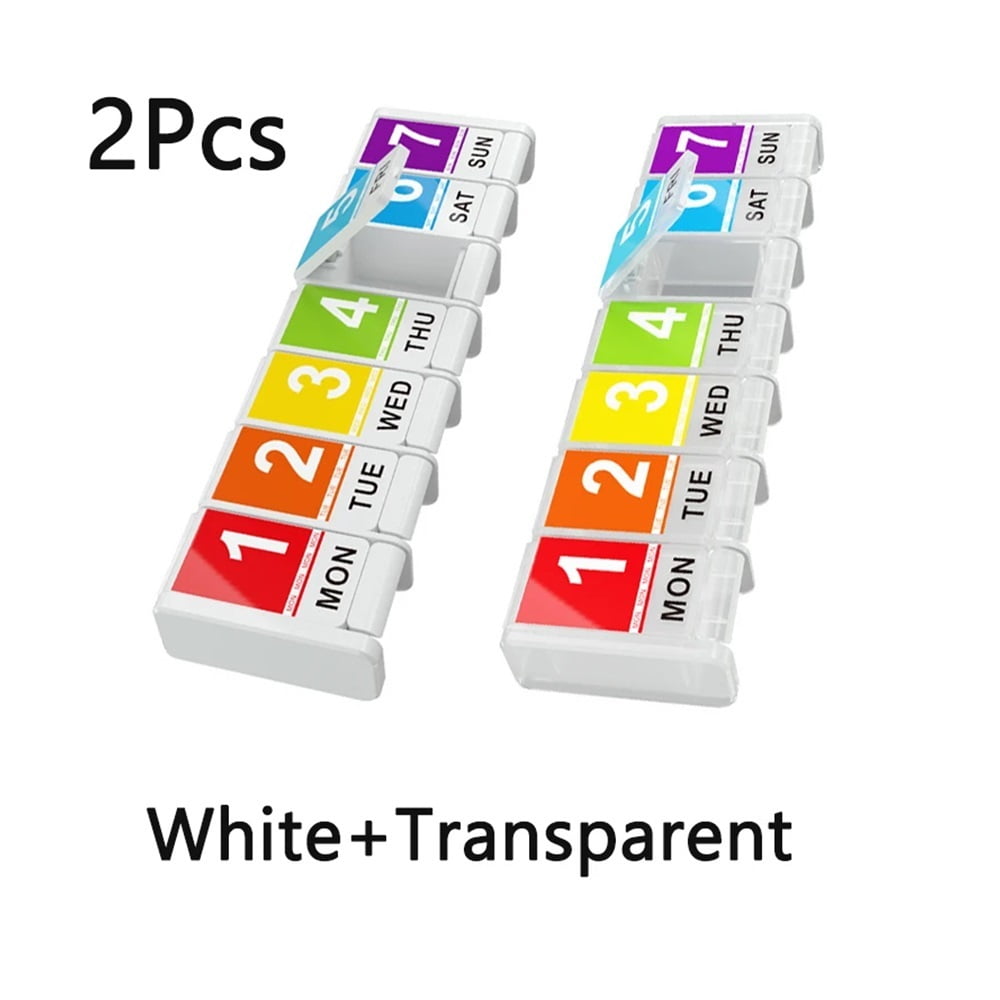 7 Days Medicine Box Tablet Dispenser Organizer Pill Box Splitters ...