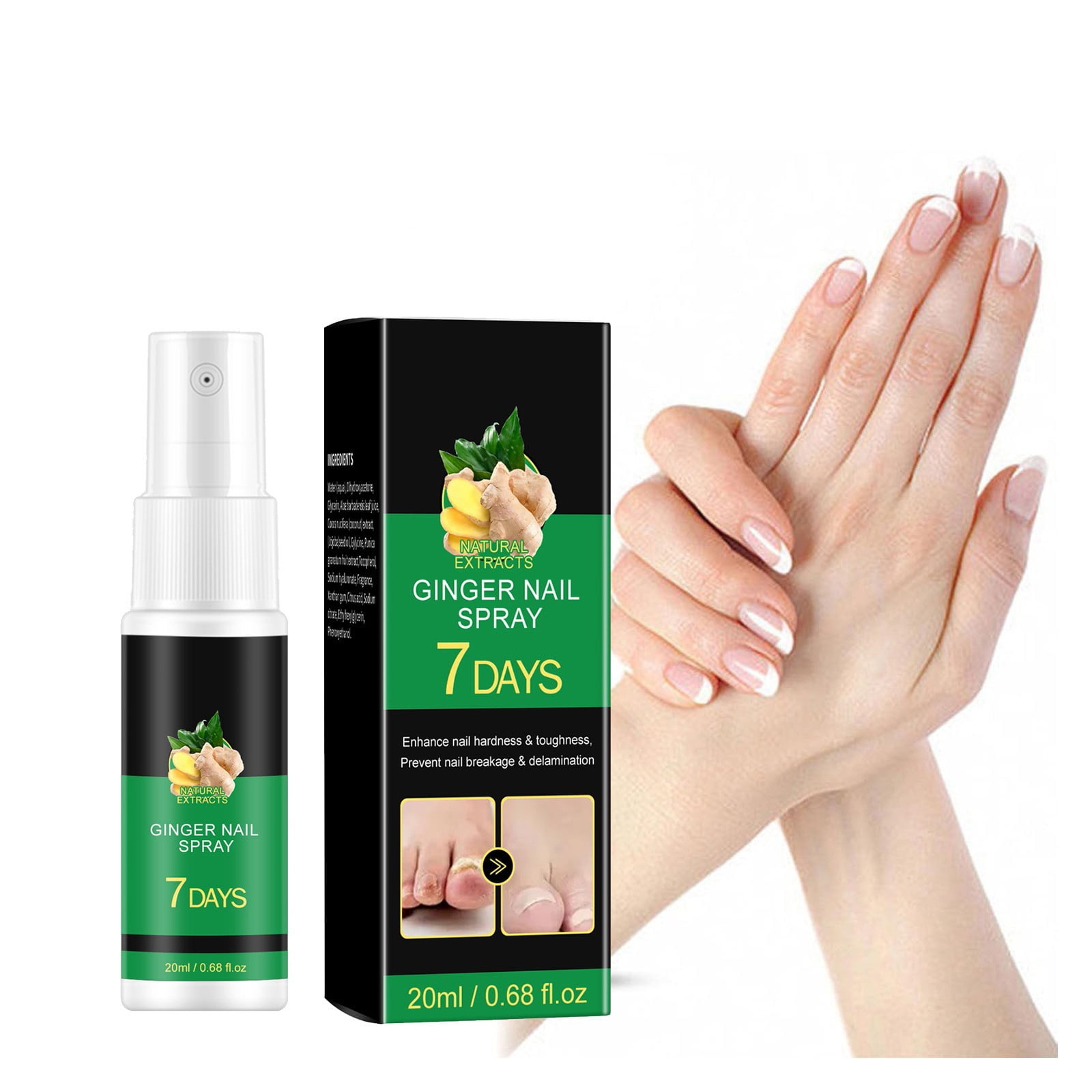 7 Days Nail Fungus Treatment Spray, 7DAYS Ginger foot spray, Ginger ...