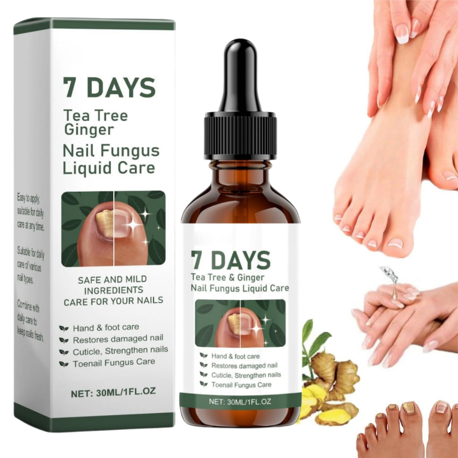 7 Days Nail Treatment, Ginger Nail Treatment Nail Support Nail Care ...