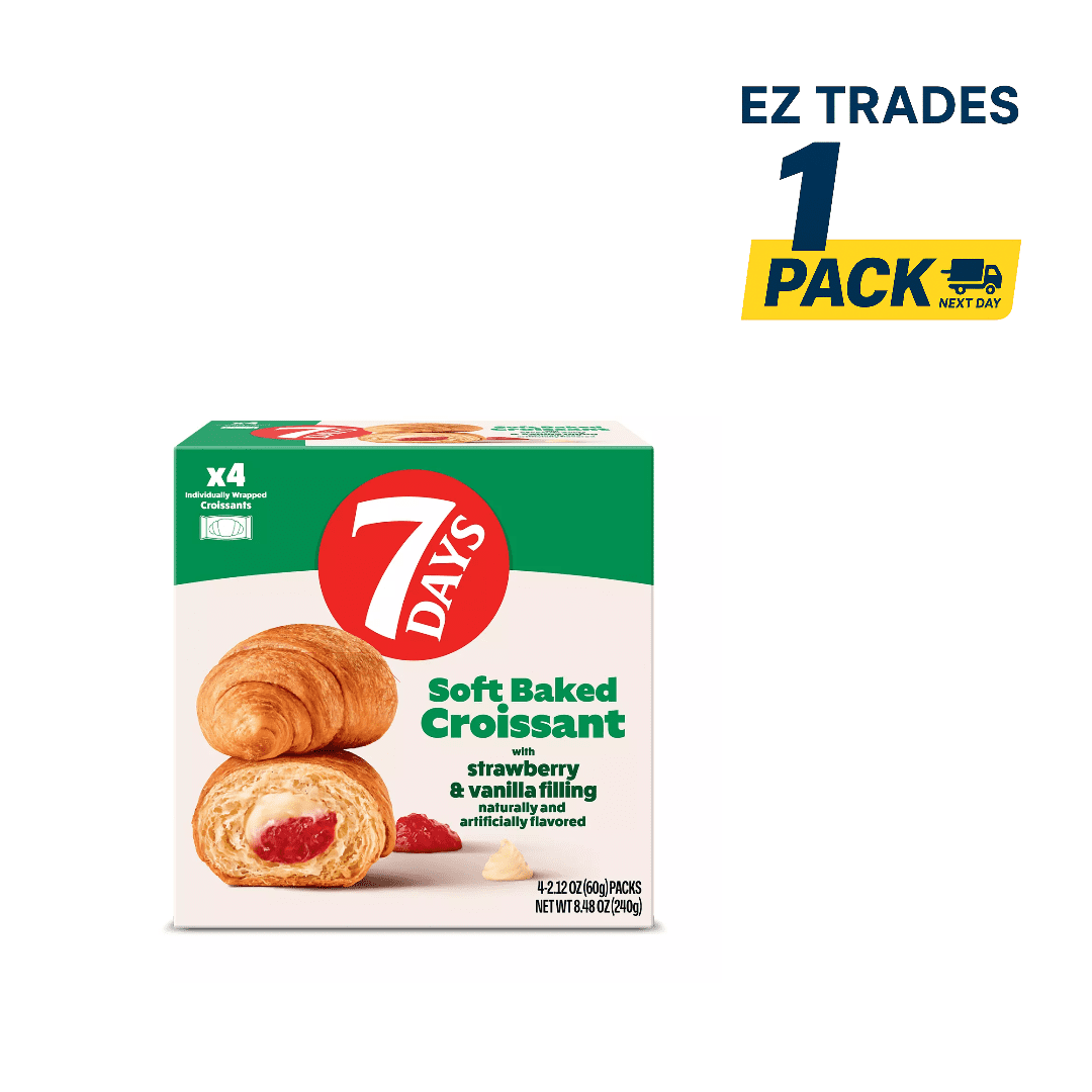 7 Days Strawberry Vanilla Soft Croissant Double, 4 ct pack of 1 ...