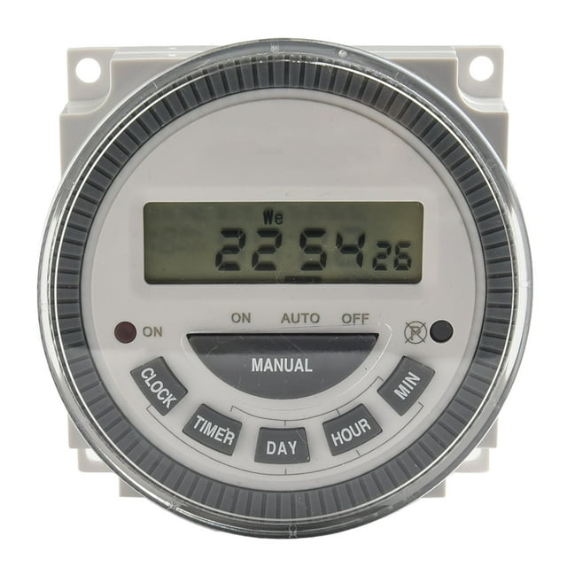 7 Days Weekly Programmable Digital Timer Lighting Switch LCD ON/OFF ...