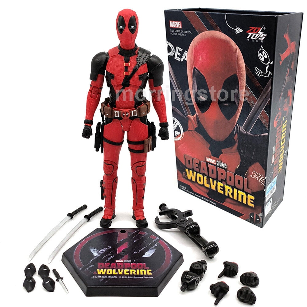 7“ Deadpool & Wolverine Moveable Action Figure Collection Model Gift ...