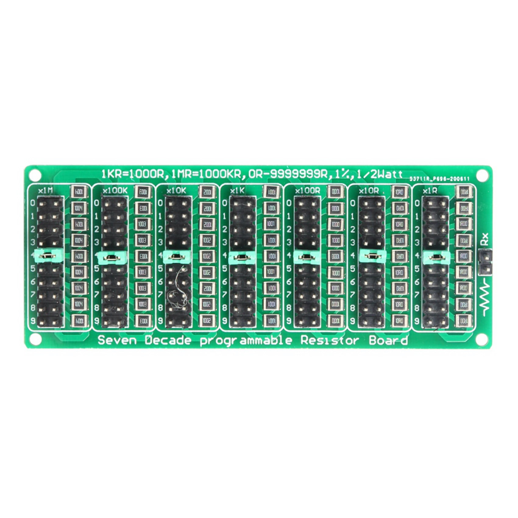 7 Decade 1R - 9999999R Programmable SMD Resistor with Voltage Isolation ...