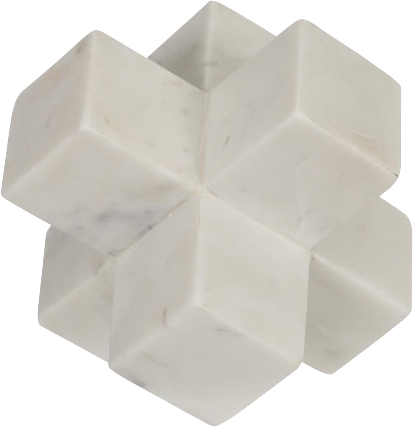 7" Decorative Sculpture - Contemporary Abstract Marble Jack Statue ...