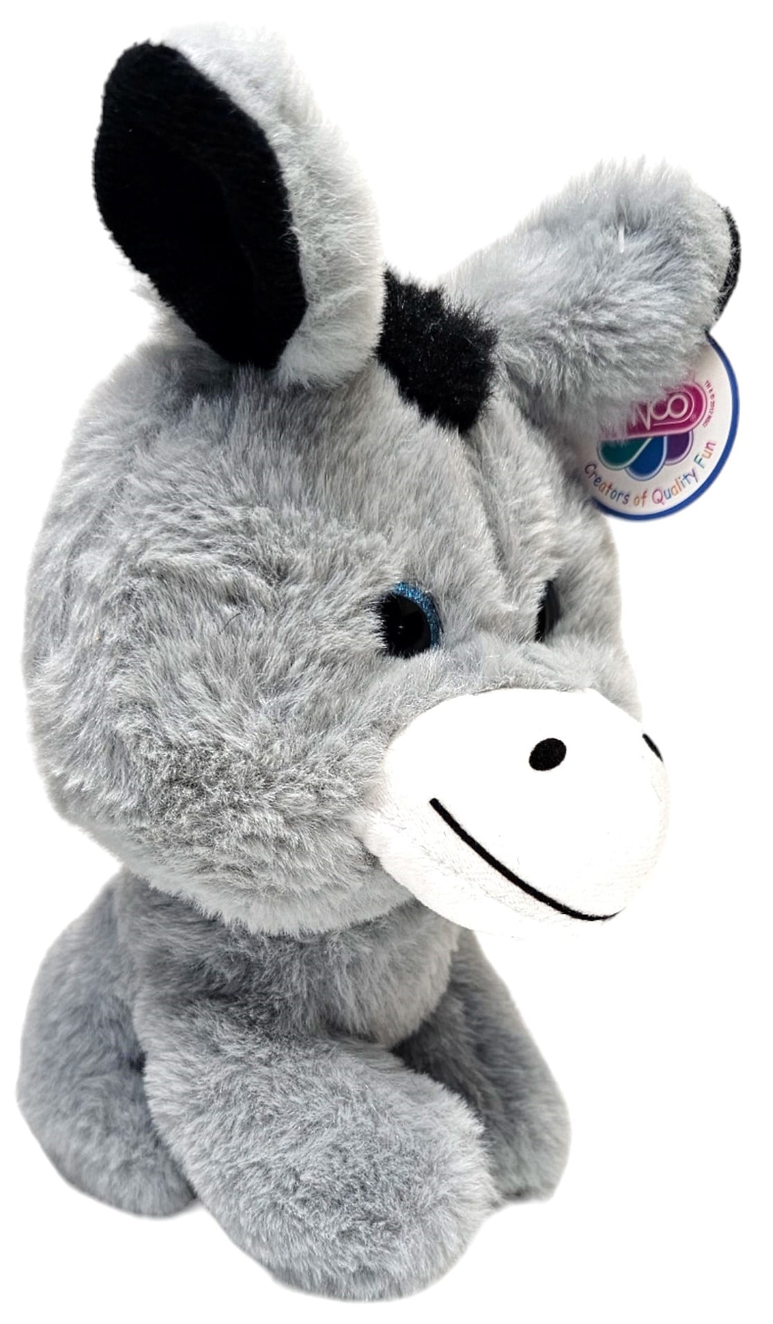 7" Donkey Plush Glitter Eyes Stuffed Animal - Walmart.com