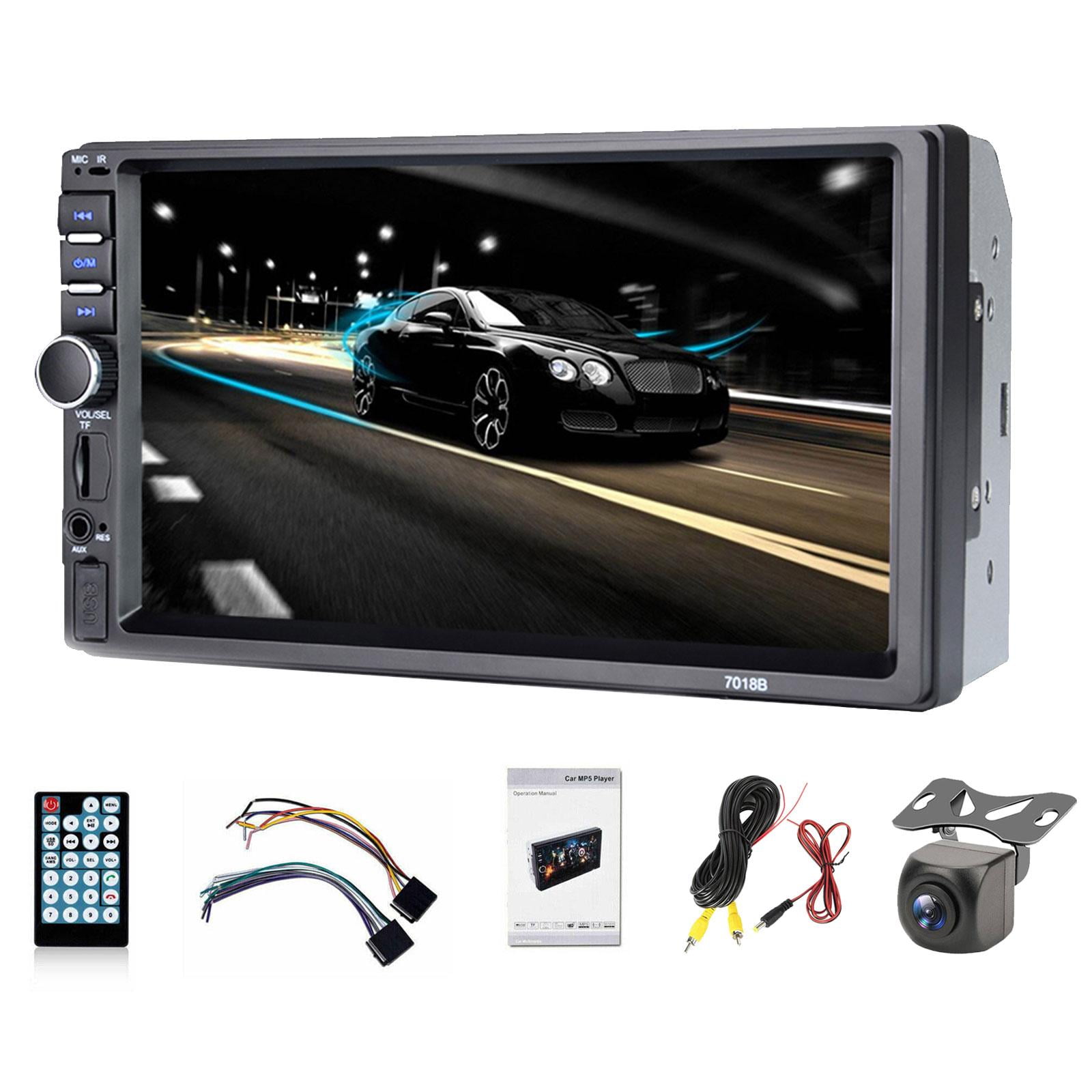 7" Double 2 DIN Car MP5 Player Bluetooth Screen Touchable Stereo Radio ...
