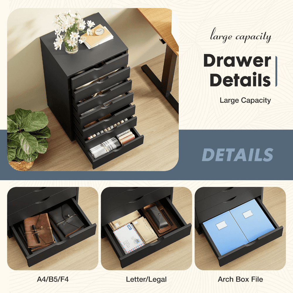 7 Drawer Chest - Dressers Storage Cabinets Wooden Dresser Mobile ...