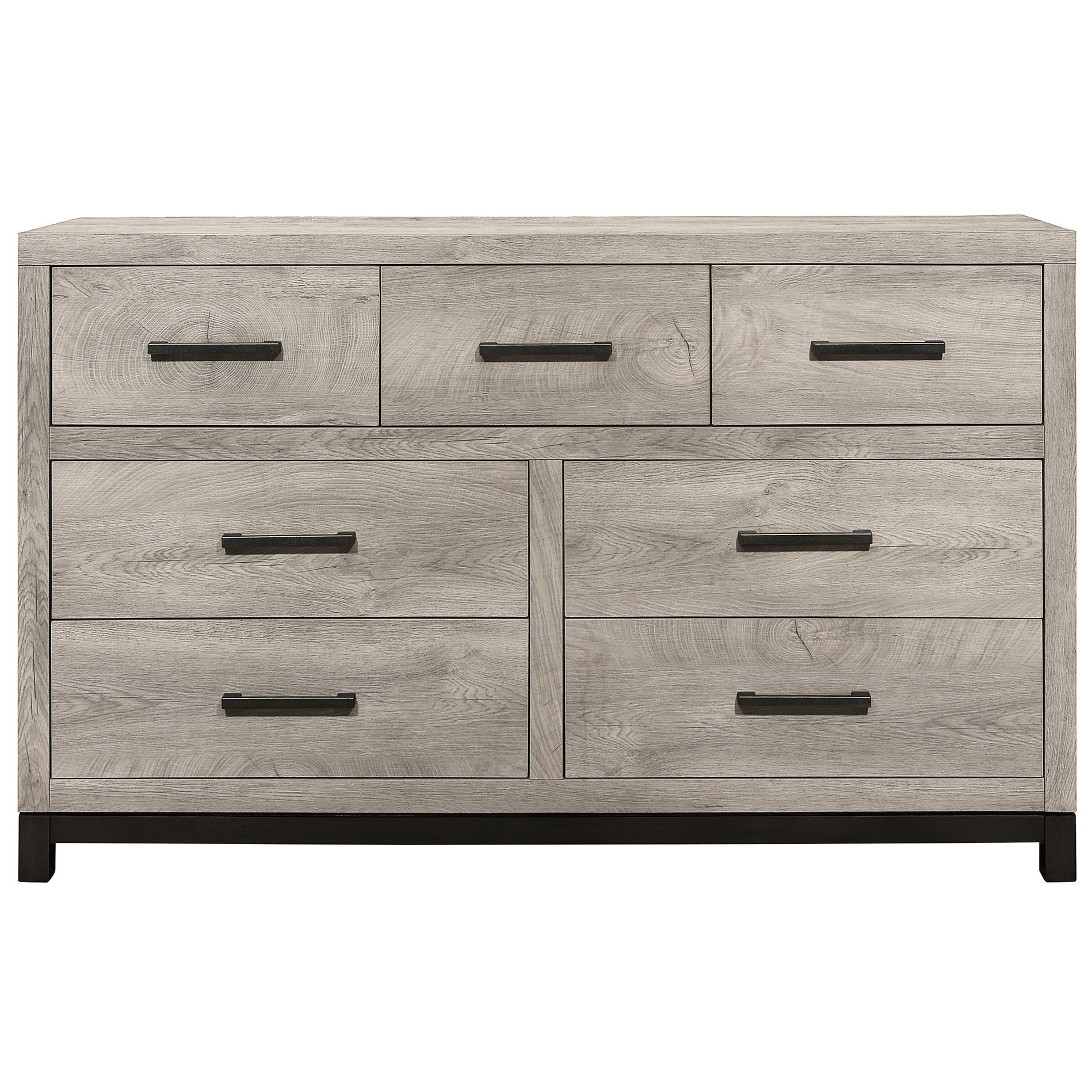 7-Drawer Dresser | Bedroom Storage Solution with Gray Finish | Made of ...