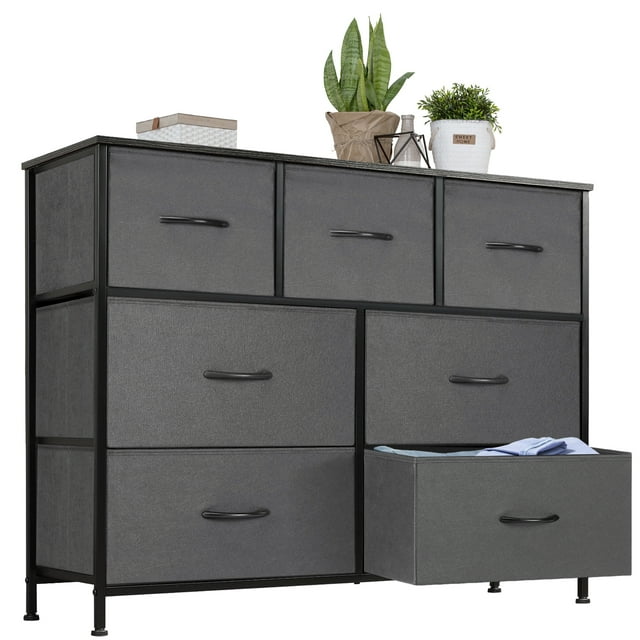 7-Drawer Fabric Storage Dresser, Wardrobe Organizer for Bedroom or ...