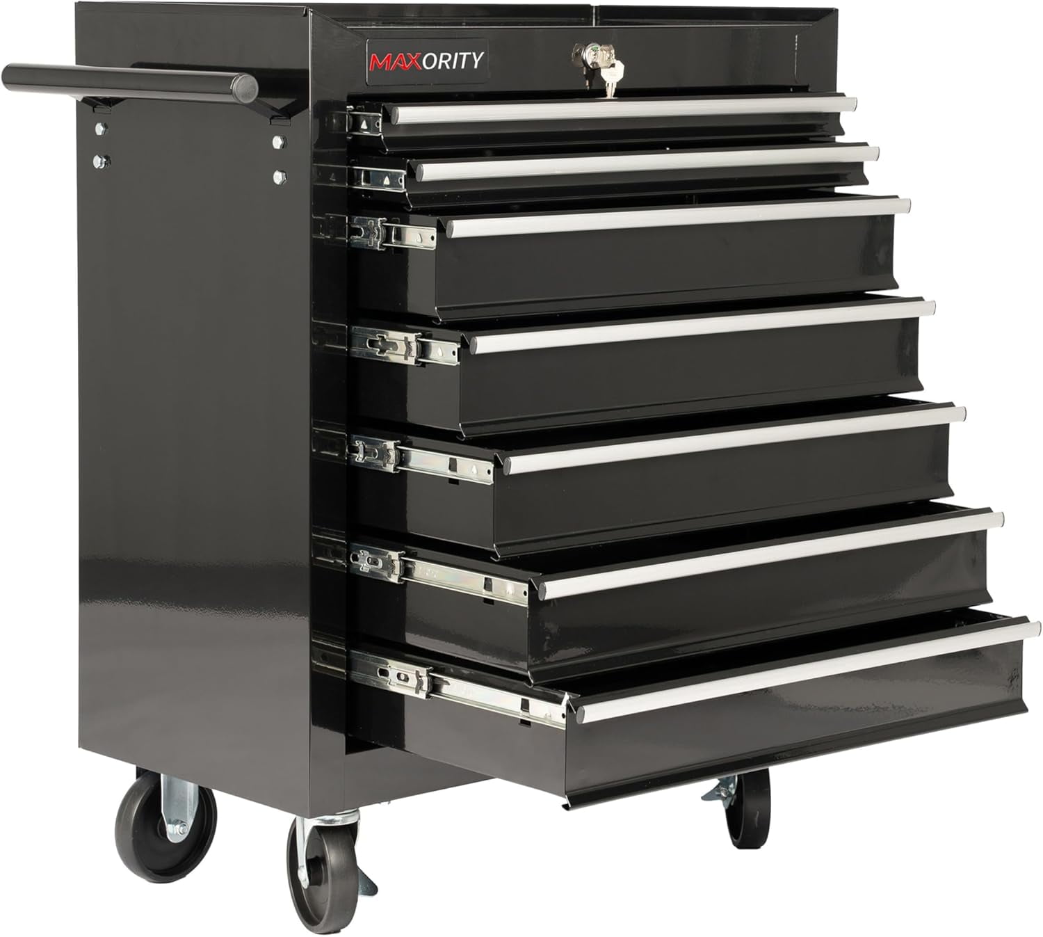 7-Drawer Heavy-Duty Rolling Tool Chest Cabinet with Lock Mobile Cart ...