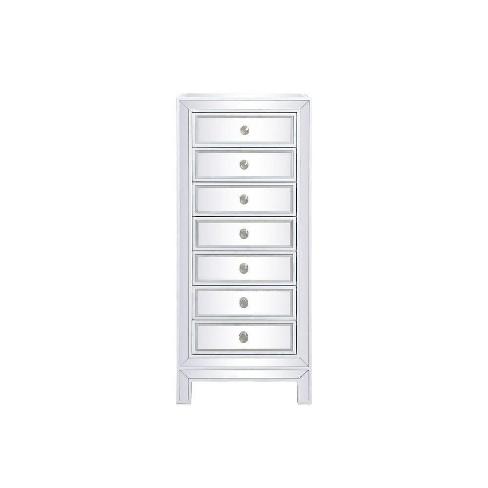 7 Drawer Lingere Chest in Modern Style-42 inches Tall and 15 inches ...