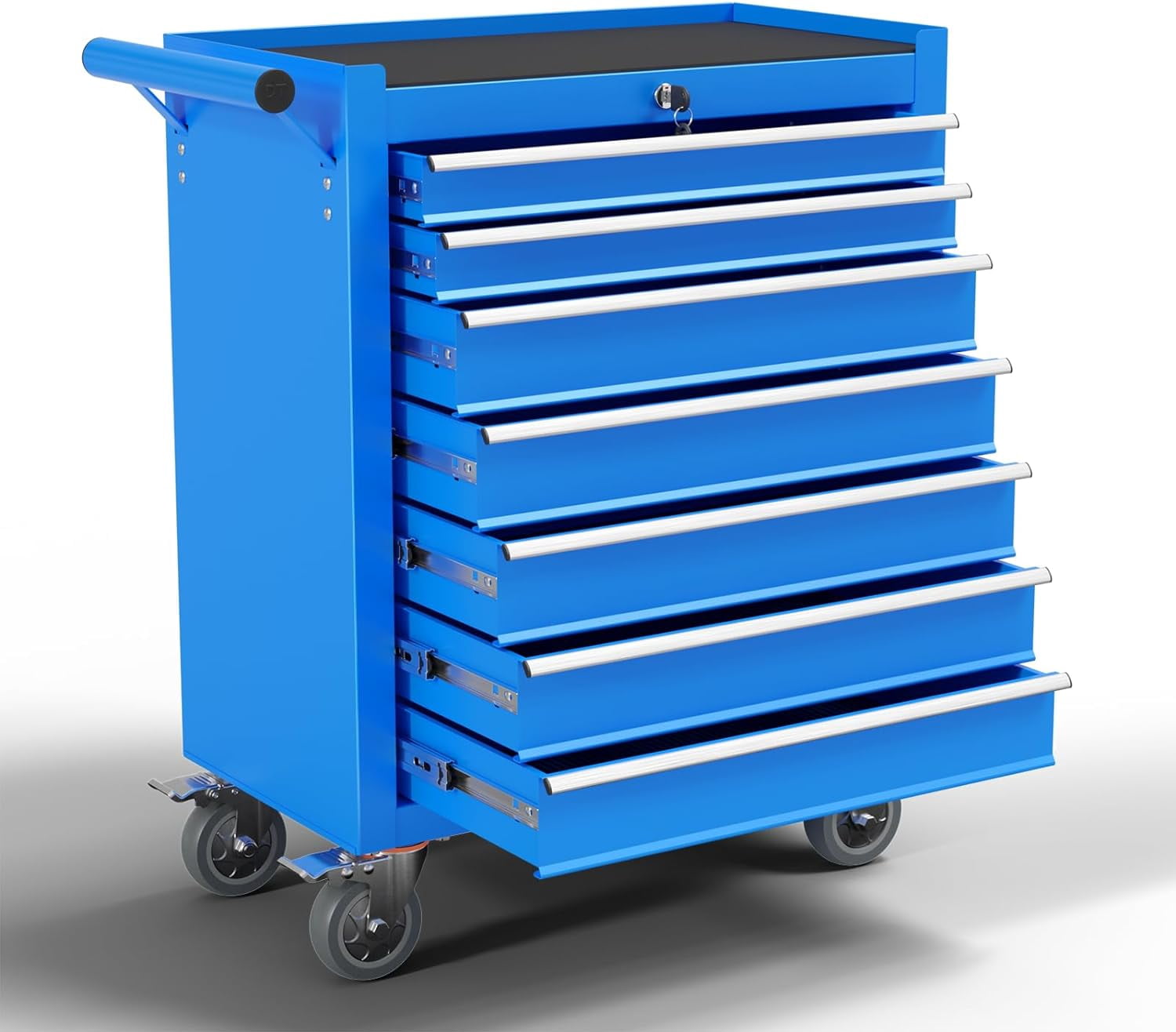 BCBYou 7-Drawer Rolling Tool Chest, Steel Storage Cabinet with Locking ...