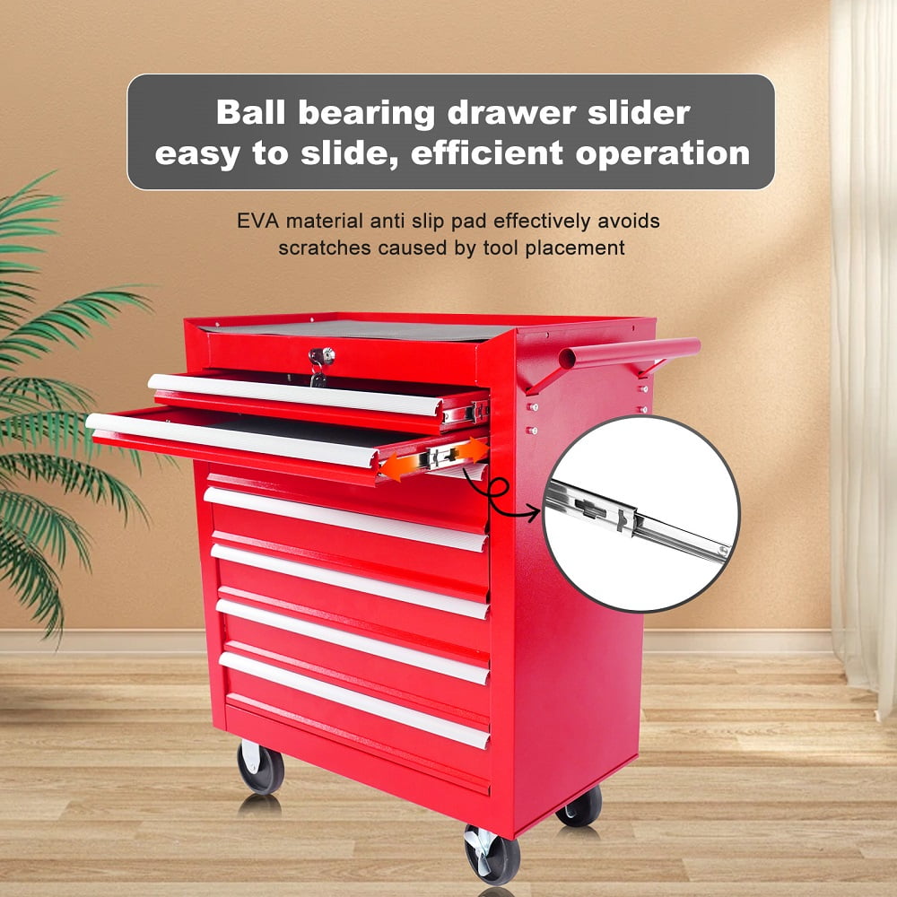 7-Drawer Metal Rolling Tool Chest with Wheels,Tool Storage Cabinet With ...