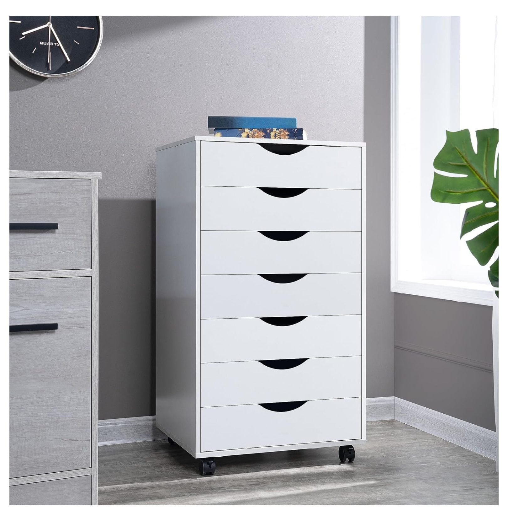 7 Drawer Office Storage File Cabinet, Under Desk Storage File Cabinets ...
