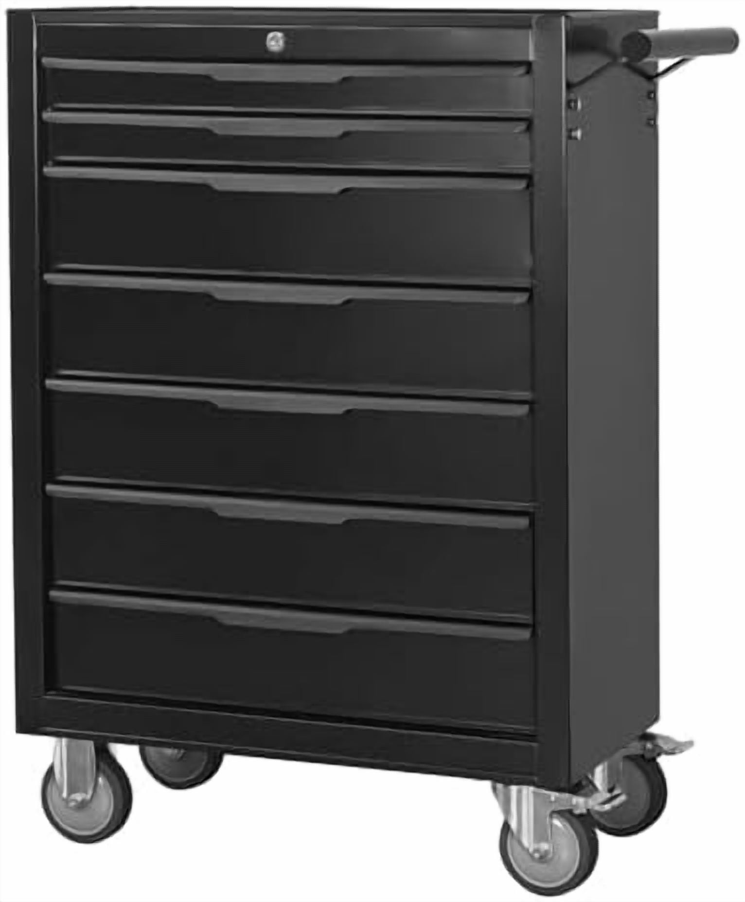 7-Drawer Rolling Tool Chest Cabinet, Large Capacity Metal Tool Box with ...
