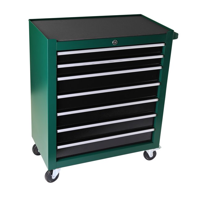 7-Drawer Rolling Tool Chest with Key Locking System,Tool Chest with 360° Lockable Wheels ...