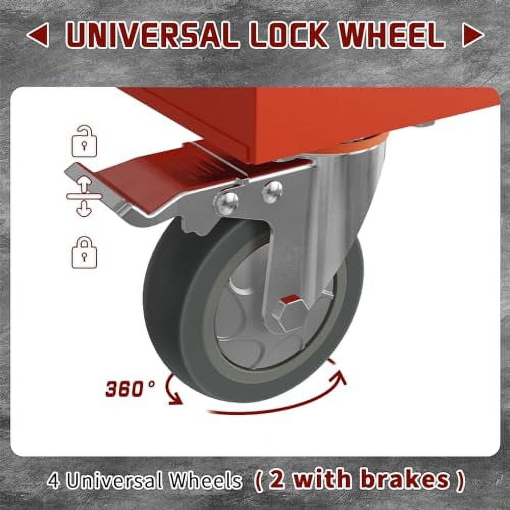 7-Drawer Rolling Tool Chest,Metal Rolling Tool Chest with Wheels and Locking Tool Box,Portable ...