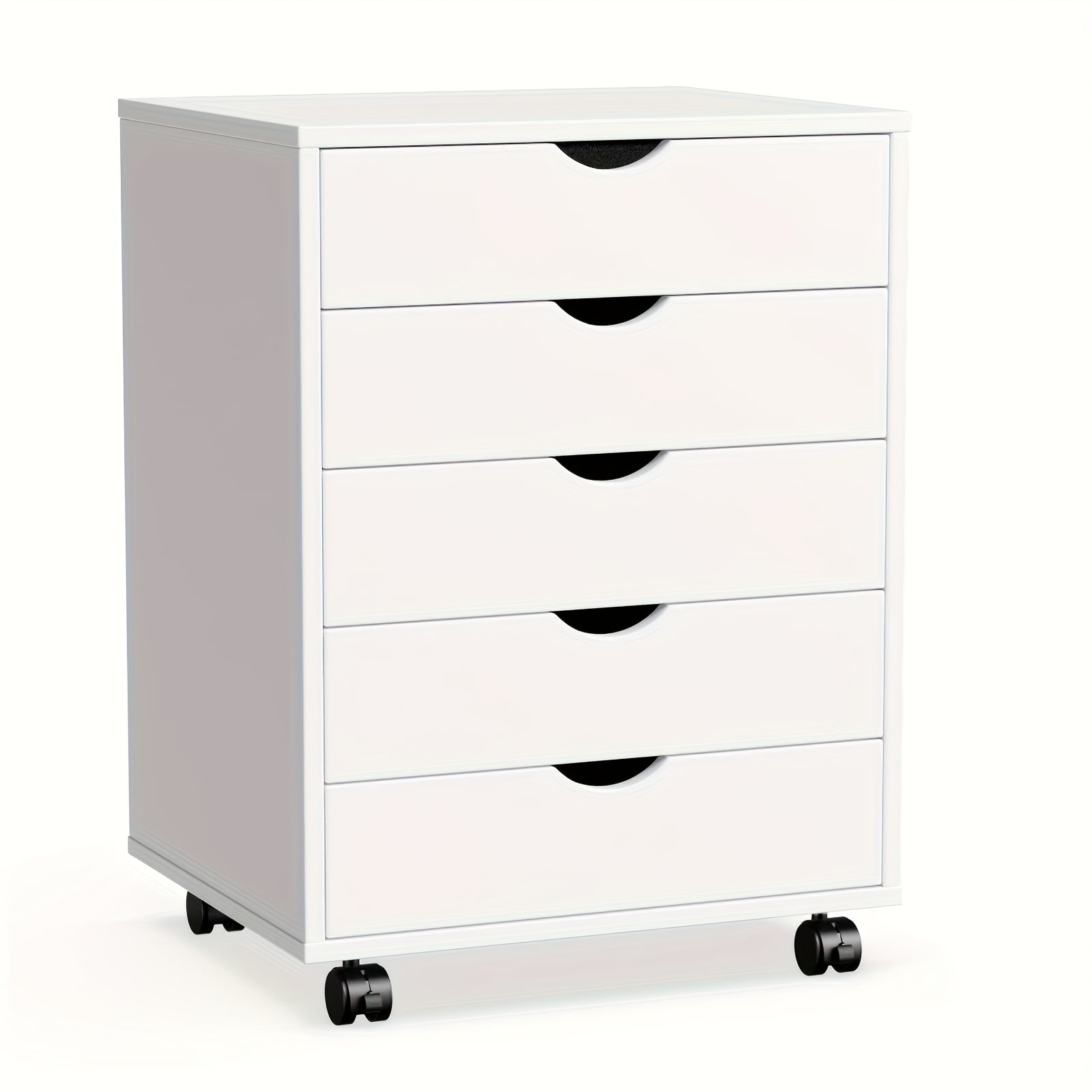 [7-Drawer Storage] 7-Drawer Wooden Storage Cabinet with Wheels | Vanity ...