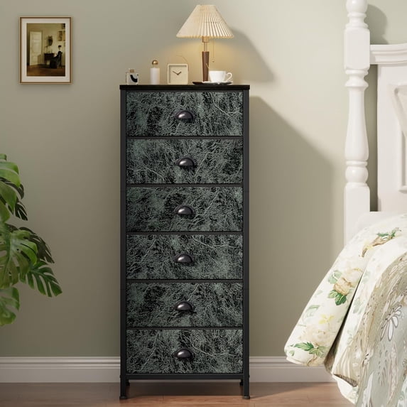 7-Drawer Vertical Storage Dresser with Metal Frame and MDF Top – Multi ...
