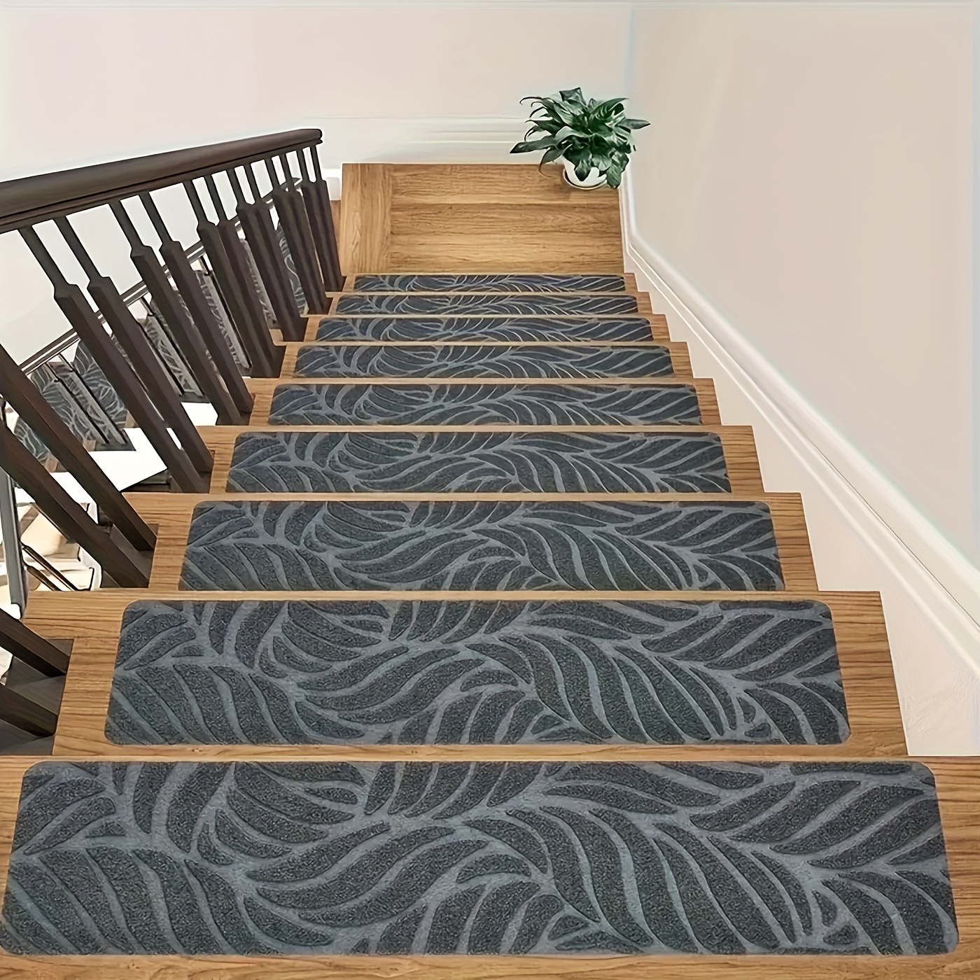 15-Pack Indoor Safety Stair Mats - Washable Carpets With Secure ...