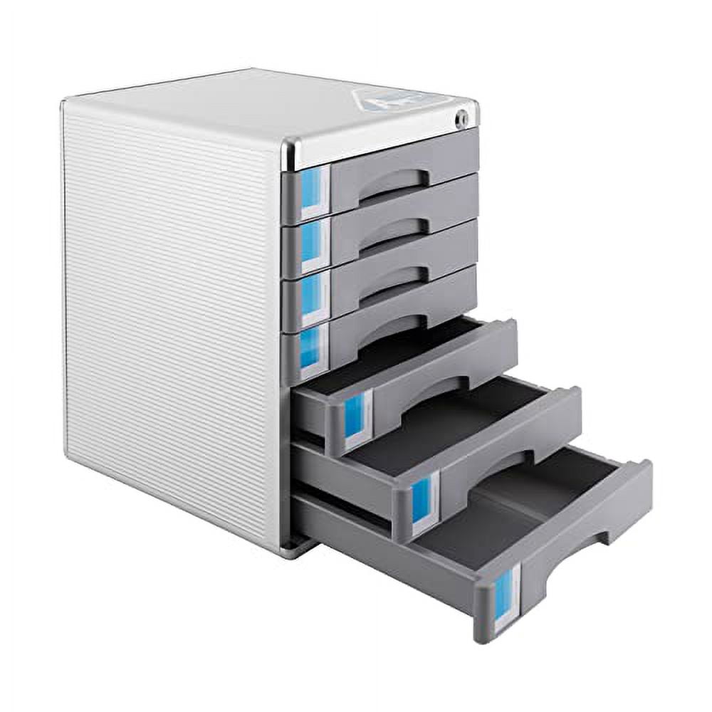 7 Drawers Office Paper Organizer, Desktop Drawer Paper Organizer with ...