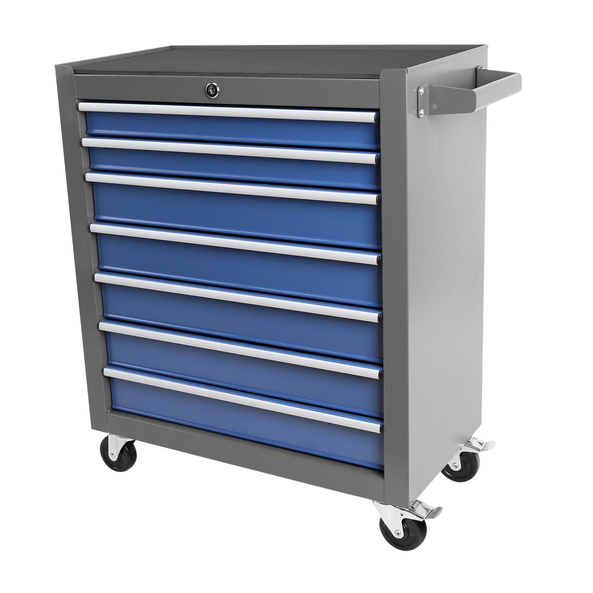 7 Drawers Rolling Tool Chest Cabinet with Wheels, Tool Storage Cart and ...