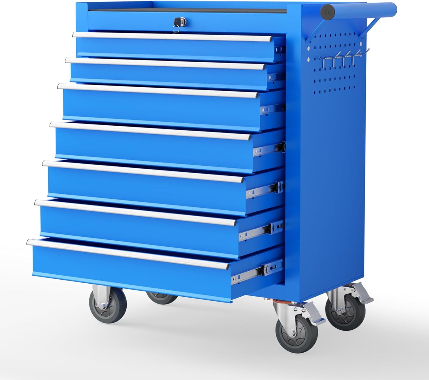 7-Drawers Rolling Tool Chest with Wheels, Rolling Tool Box with Drawers, Portable Rolling Tool ...