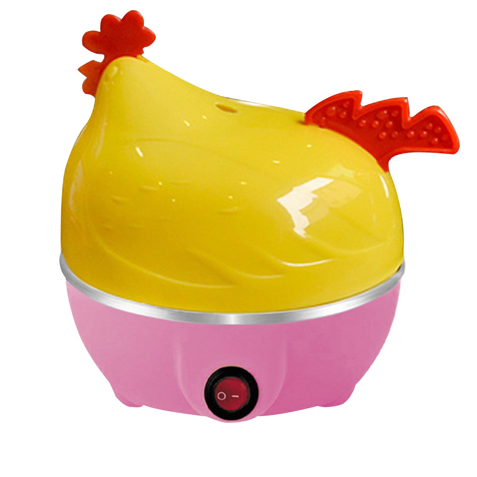 7 Eggs Capacity Egg Cooker Cute Chicken Shape Egg Steamer Mini ...