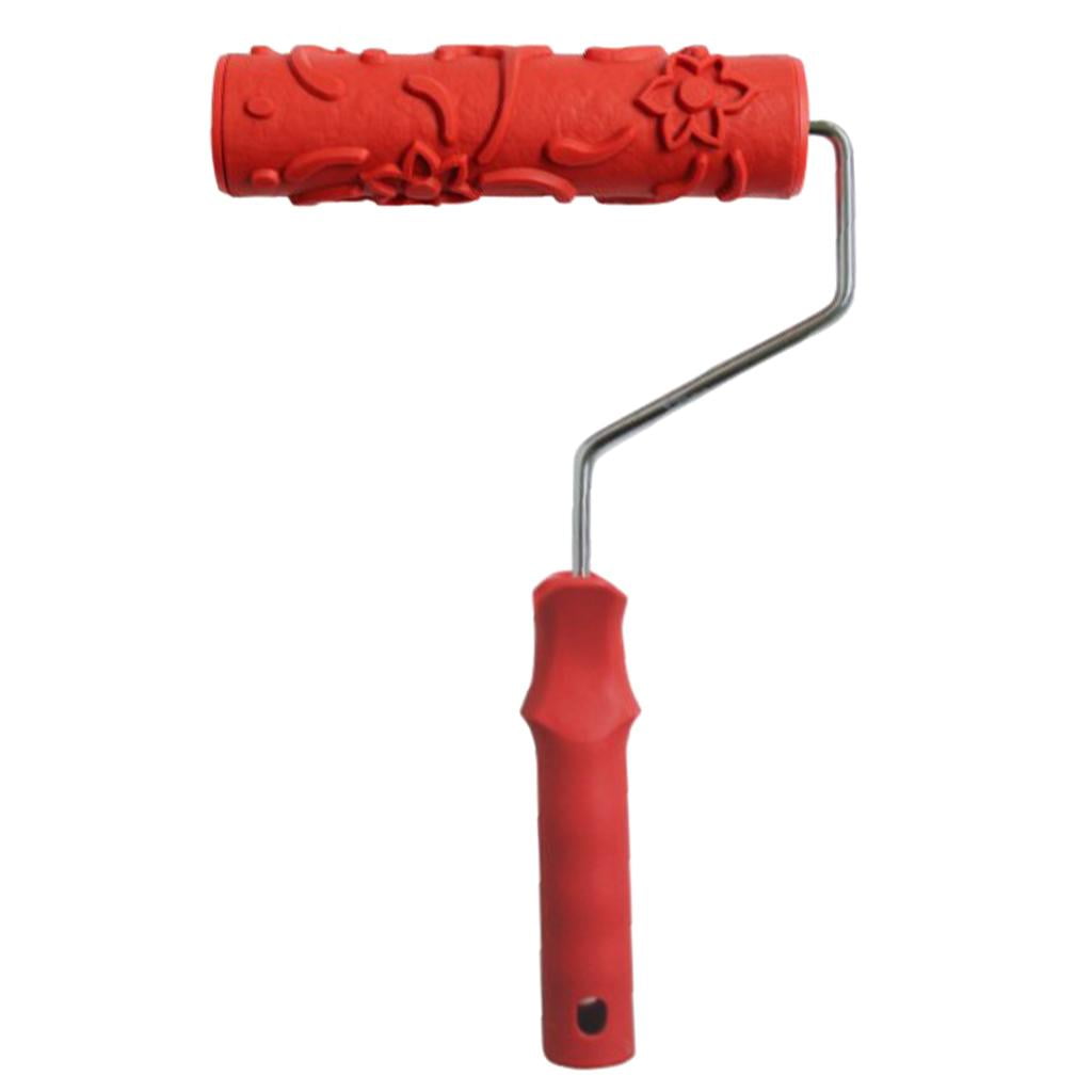 7 Embossed Roller Painting Brush with Handle Wall Decor Tool #10 ...