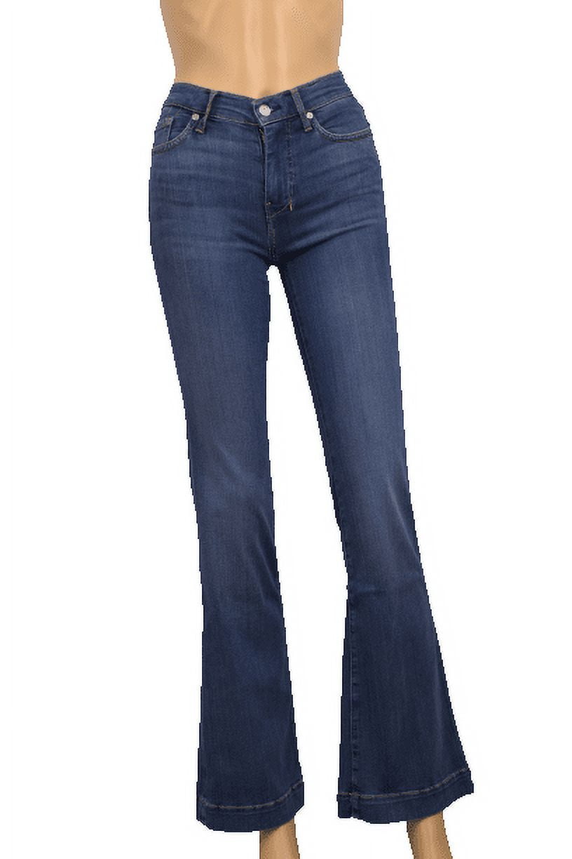 7 FOR ALL MANKIND Tailorless Slim Illusion Luxe Dojo - Wide Leg Blue ...