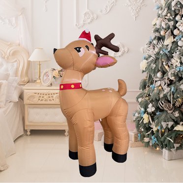 Airblown Inflatables Animated Penguin with Snowman on Bobsled - Walmart.com