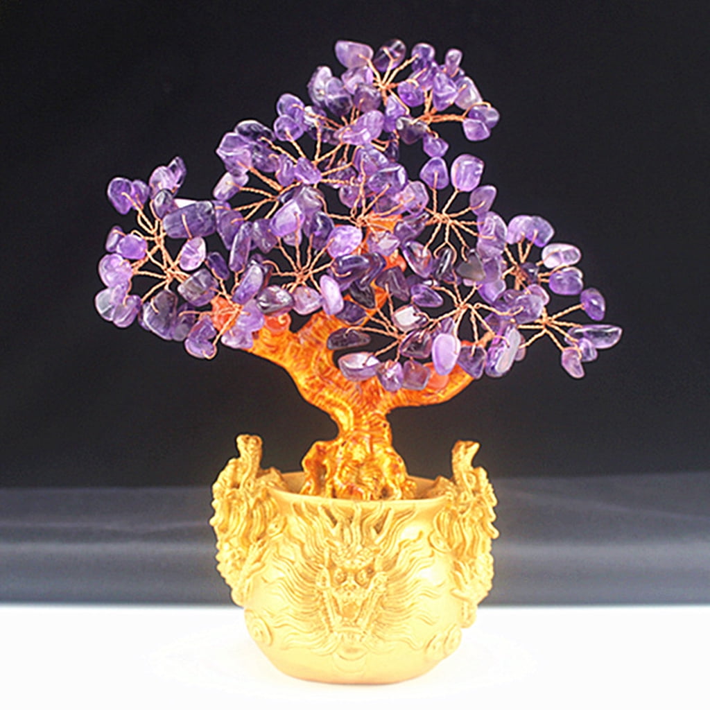 7 '' Feng Shui Lucky Tree Money Tree Bonsai Tree Handcraft Flower DIY c ...