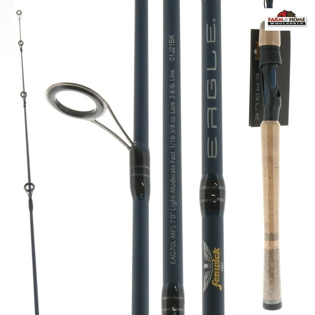 7' Fenwick Eagle Light Moderate Fast Spinning Rod EAG70L-MFS ~ New ...