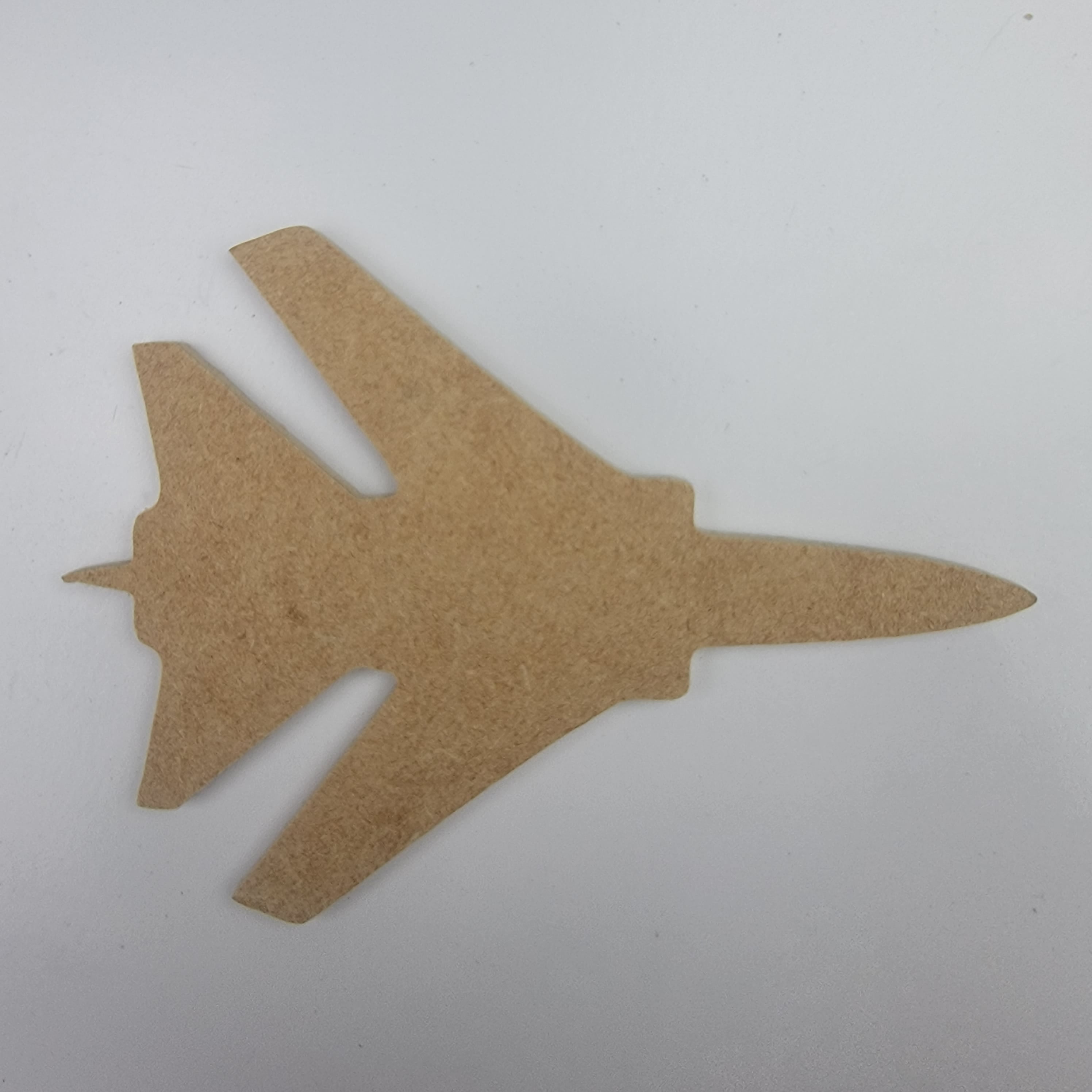 7" Fighter Jet, Unfinished MDF Art Shape by Wooden Craft Cutouts ...