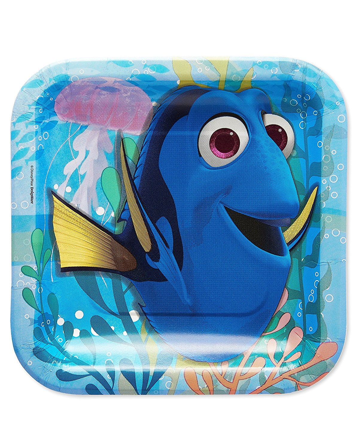 7" Finding Dory Square Paper Party Plate, 8ct - Walmart.com