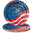 7" Fireworks 4th of July Paper Dessert Plates, 8ct - Walmart.com
