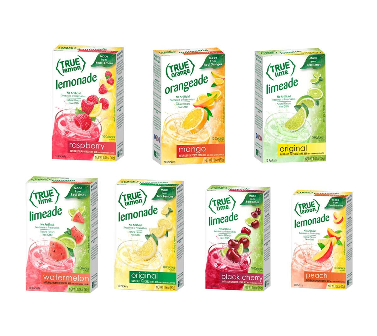 7 Flavor Variety Pack: Watermelon Aqua Fresca, Limeade, Original ...