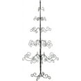 7 Foot Black Wrought Iron Christmas Tree, 5 Levels, Easy Assembly, No ... 7 Foot Black Wrought Iron Christmas Tree, 5 Levels, Easy Assembly, No ...
